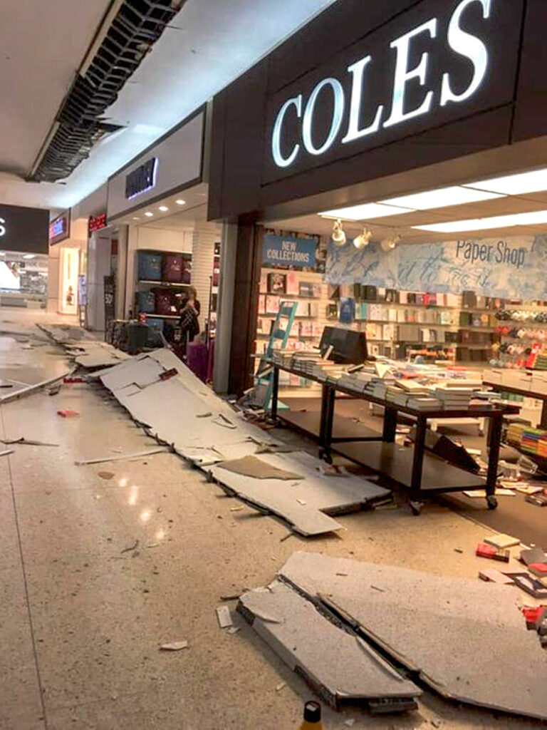 Closures follow ceiling caving in at Lynden Park Mall