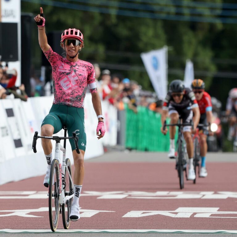 Neilson Powless wins the Japan Cup Cycle Road Race