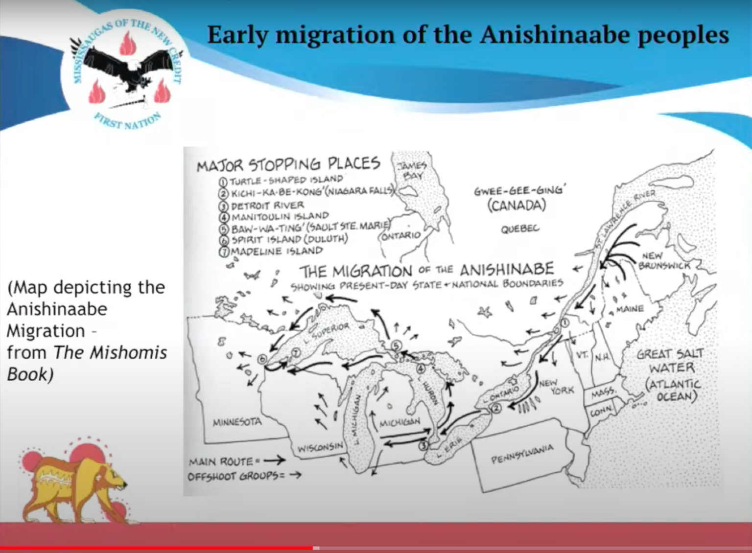 Chronicling the move of the Mississaugas to its present-day location